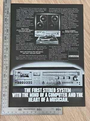 Sharp Stereo System HiFi Original Vintage Werbung 1978 Reklame advert ...