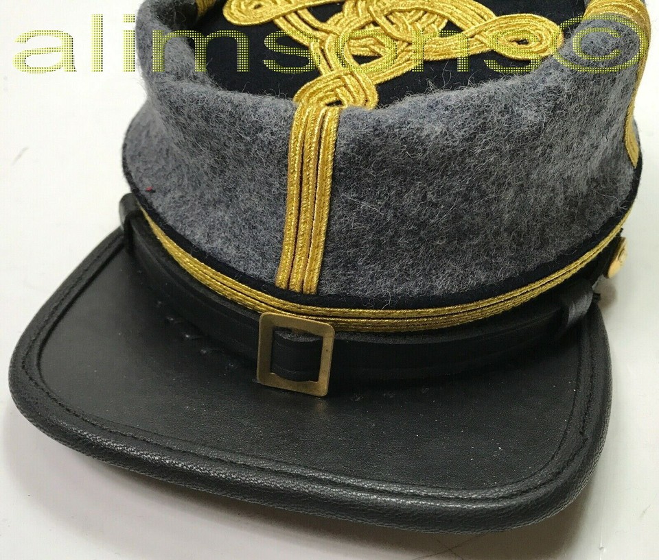 CIVIL WAR CONFEDERATE CSA COLONEL MAJOR INFANTRY OFFICER KEPI CAP - ALL ...