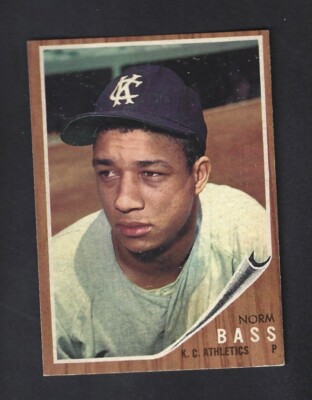 1962 TOPPS NORM BASS # 123 NEAR MINT + | eBay