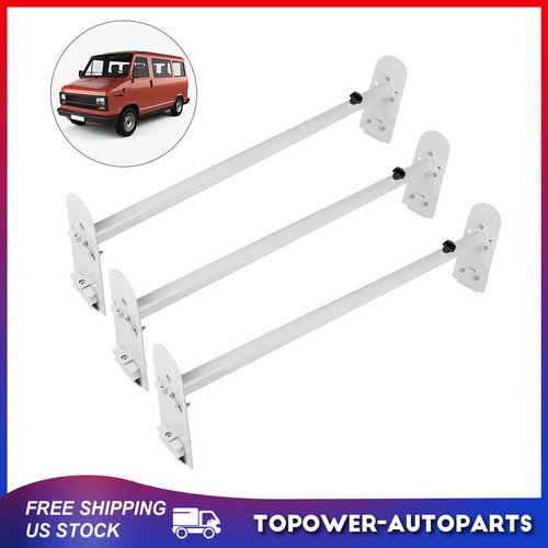 Universal Van 3 Bar Ladder Roof Rack Steel Cargo Roof Cross Bars ...