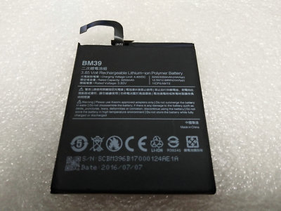 1pcs New Battery For Xiaomi Mi 6 Mi6 Real BM39 3350mAh | eBay