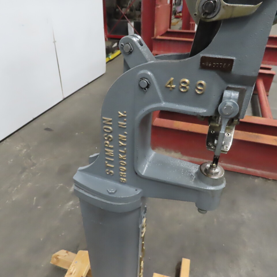 Stimpson R1 Foot Powered Riveter Machine Eyelets Grommet Snap Fasteners ...