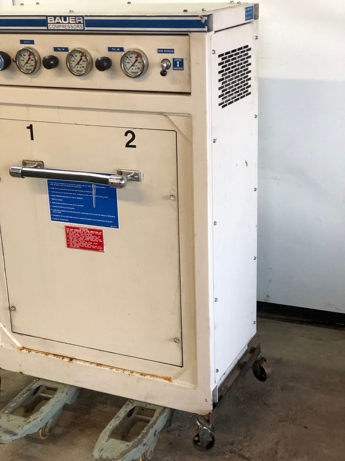 BAUER Two Position Fill Station CFS-2M - Bottle Scuba Fire Breathable ...