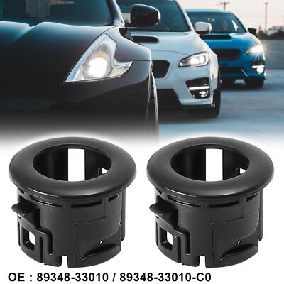 2pcs 89348-33010 Black Bumper PDC Parking Sensor Retainer for Lexus ...