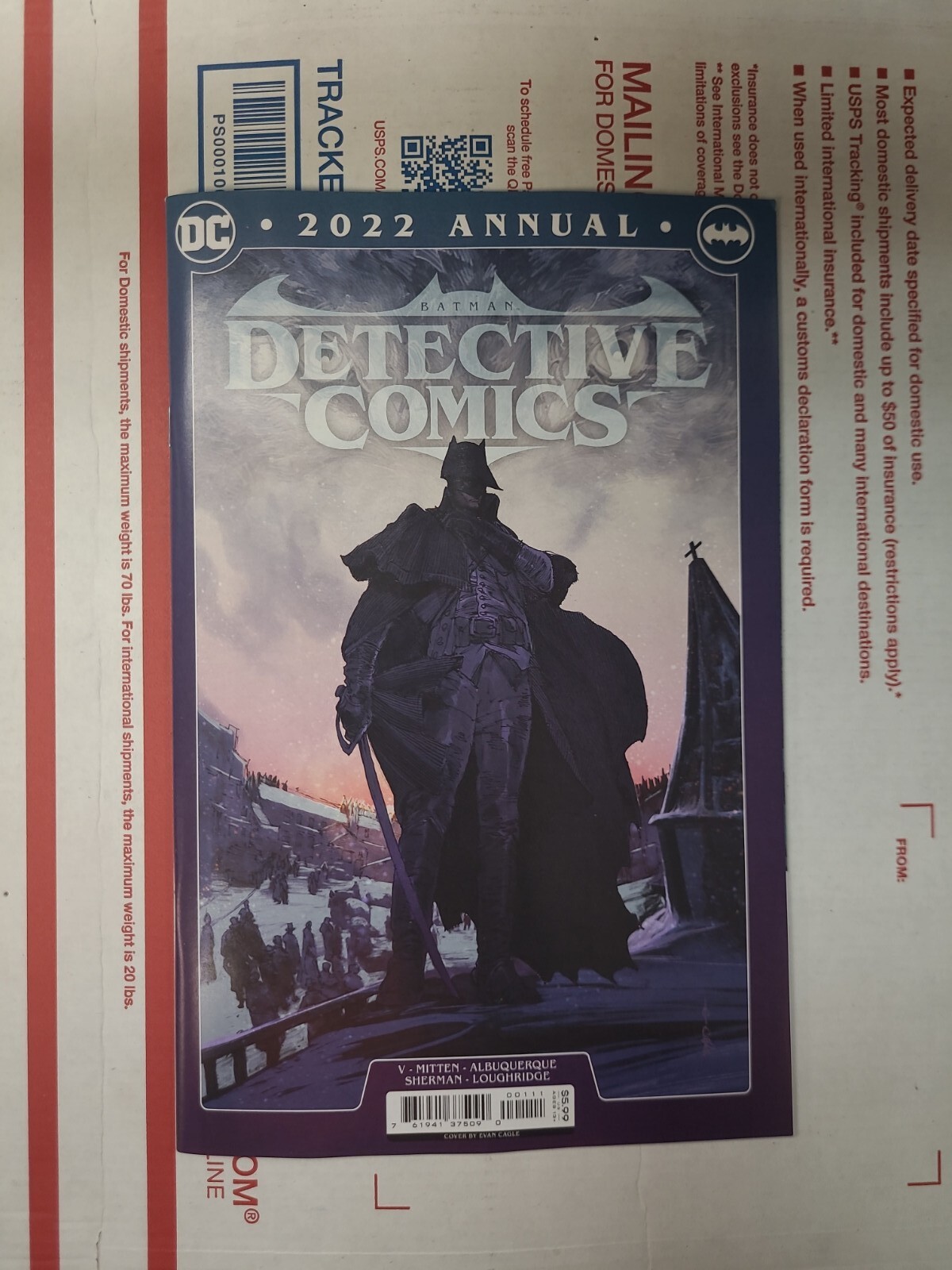 DETECTIVE COMICS 2022 ANNUAL #1 - EVAN EAGLE MAIN COVER NM- OR BETTER ...