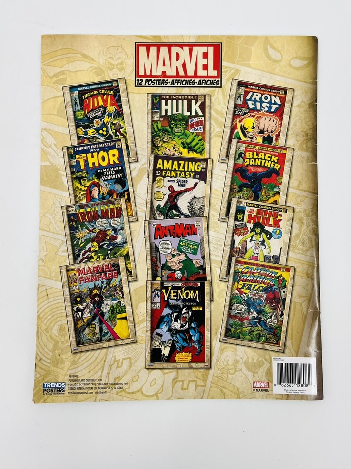 Trends Posters Marvel Comic Covers Posters 8.5" x 11" 12 Posters New In ...