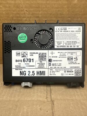GM HMI Human Machine Interface Control Module 84156701 | eBay