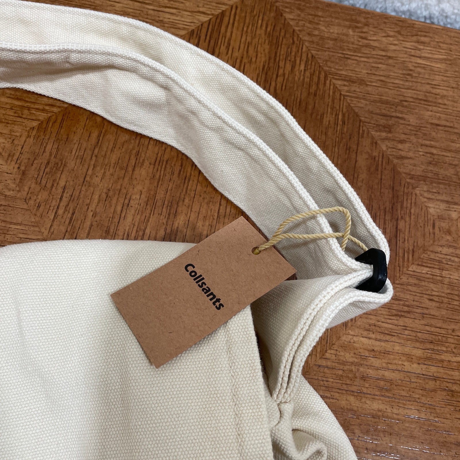 Collsants Messenger Bag Unisex Cream Canvas Shoulder Tote Sling Zipper ...