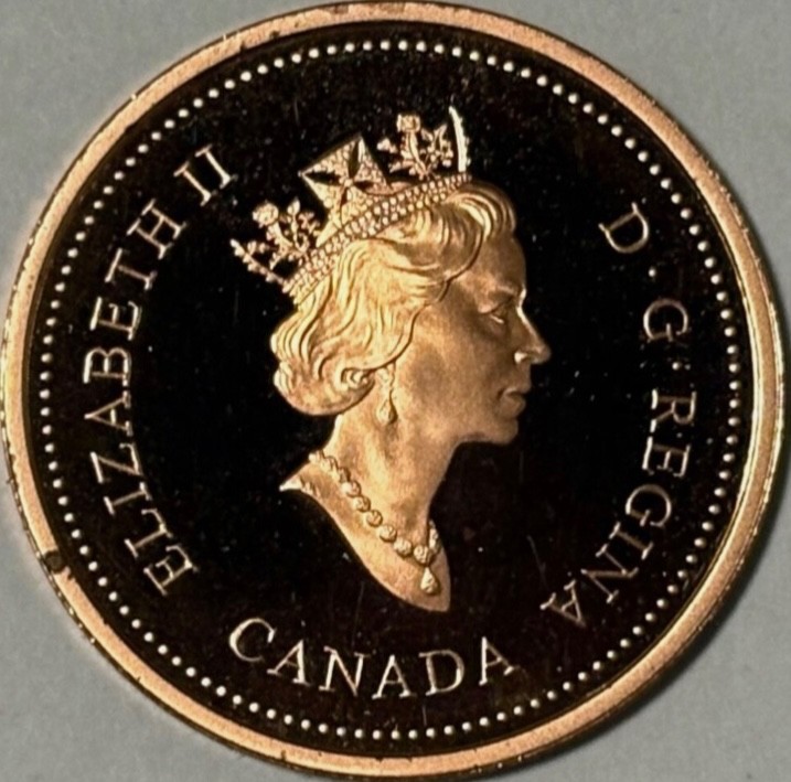 1908-1998 Canada 1 cent Big Penny! *SILVER* FROSTED PROOF! RCM 90th ...