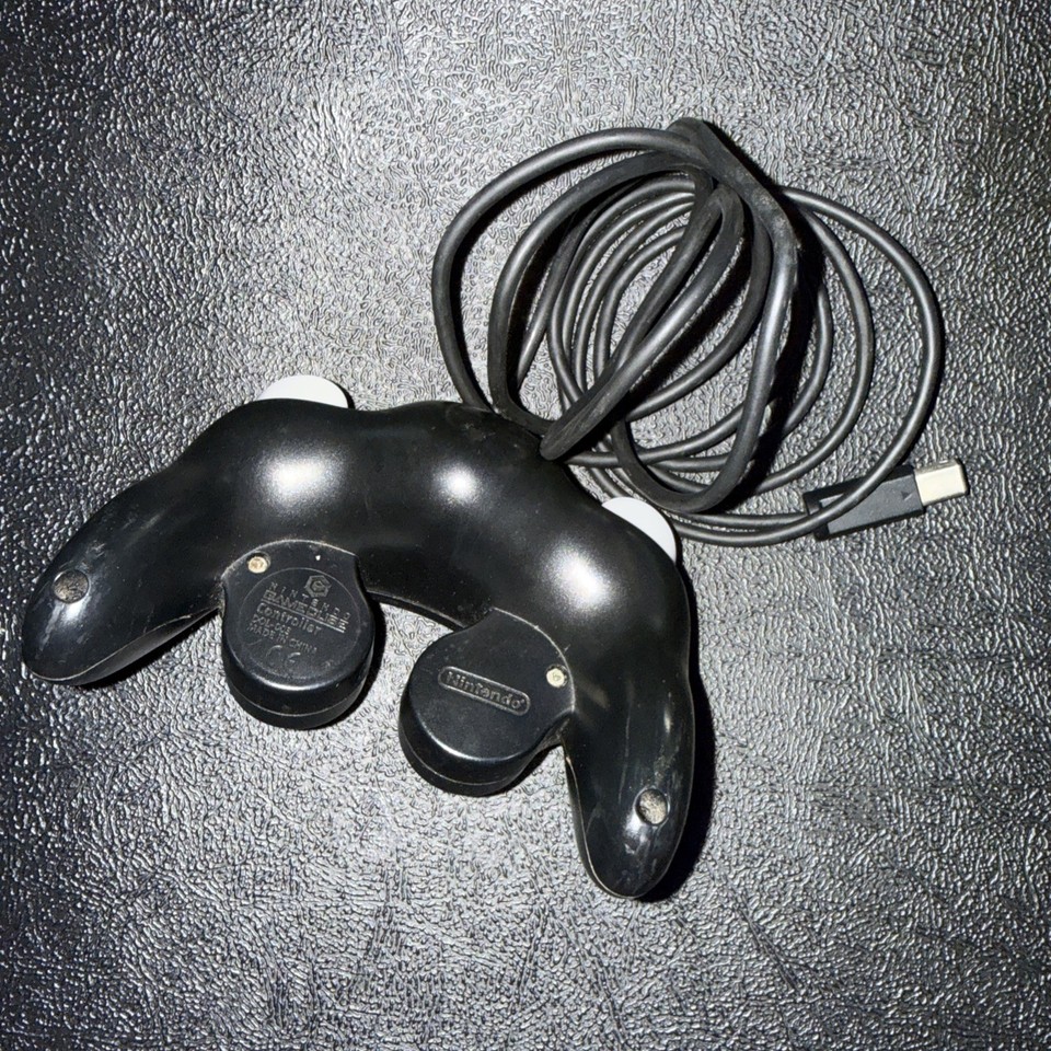 Nintendo GameCube Controller Black Wired DOL-003 Vintage OEM Retro Video Game | eBay
