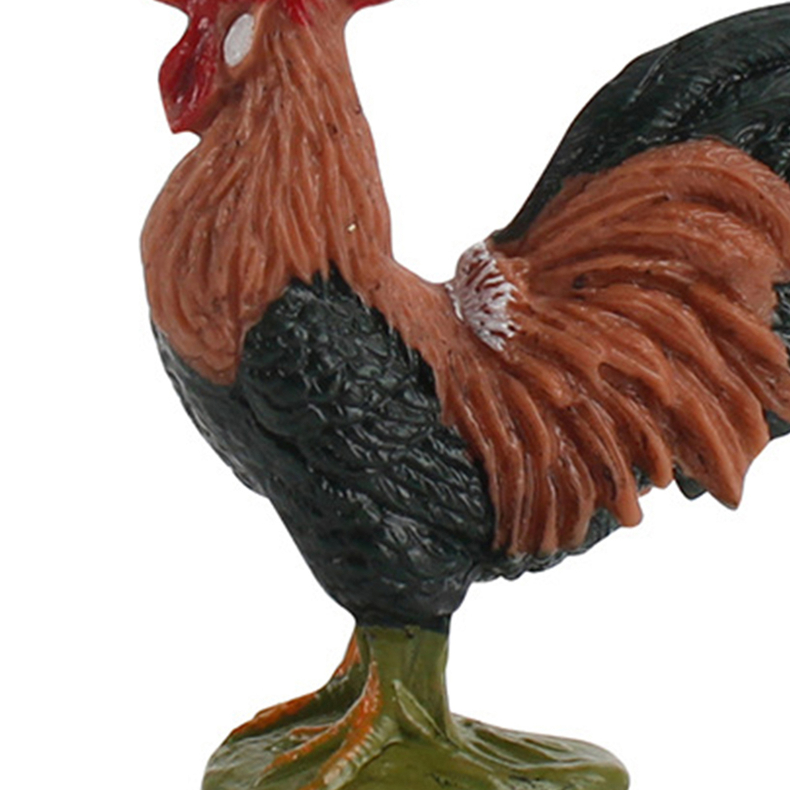 Shape Pvc Figurine Poultry Sculpture Gift Toy Mini Rooster Farm Figure ...