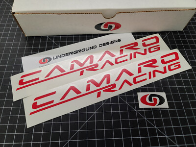 Camaro Racing Decals (2-Pack) Side Rocker Panel Stickers LSX LTX Select ...