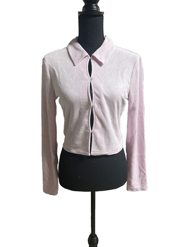 Fabletics Terry Long Sleeve Cut Out Top• Lavender Lustre• Medium• NWT ...