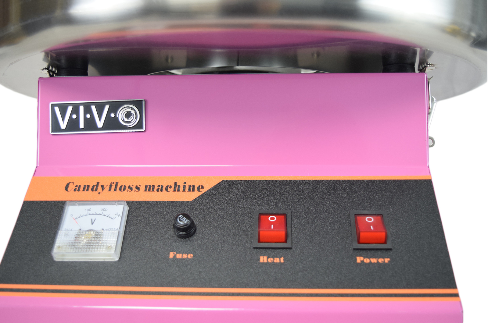 Electric Commercial Cotton Candy Machine / Floss Maker Pink VIVO CANDY ...