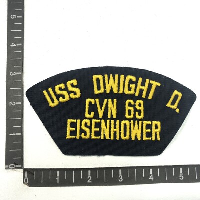 USS DWIGHT D. EISENHOWER CVN 69 Navy Hat Patch C21V | eBay
