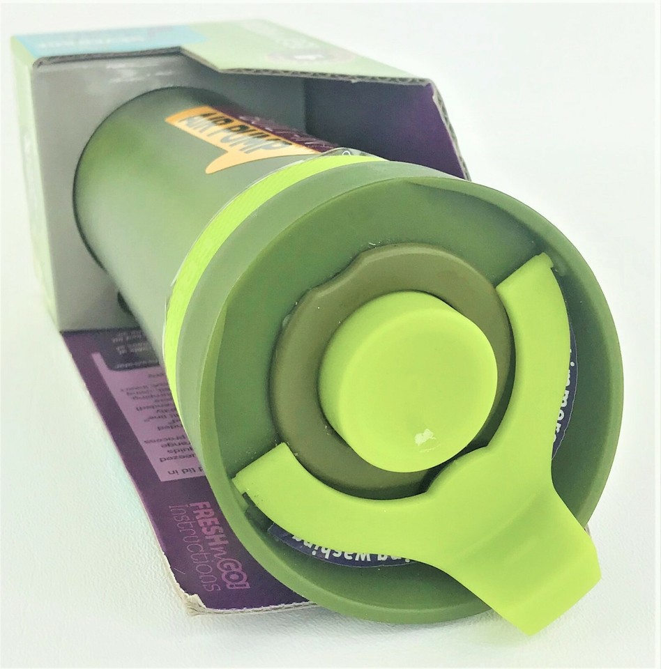 Asobu Fresh n' Go Smoothie Juice Tumbler Built-in Air Pump Work Out ...