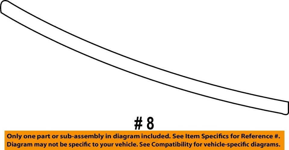 GM OEM 05-13 Corvette Front Bumper Bumper Components-Upper Seal ...