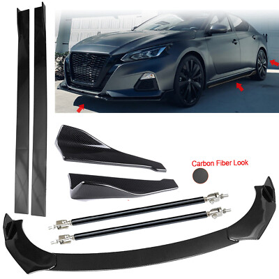 For Nissan Altima 2019-2022 Front Lip Chin Bumper Body Kits 86.6" Side ...