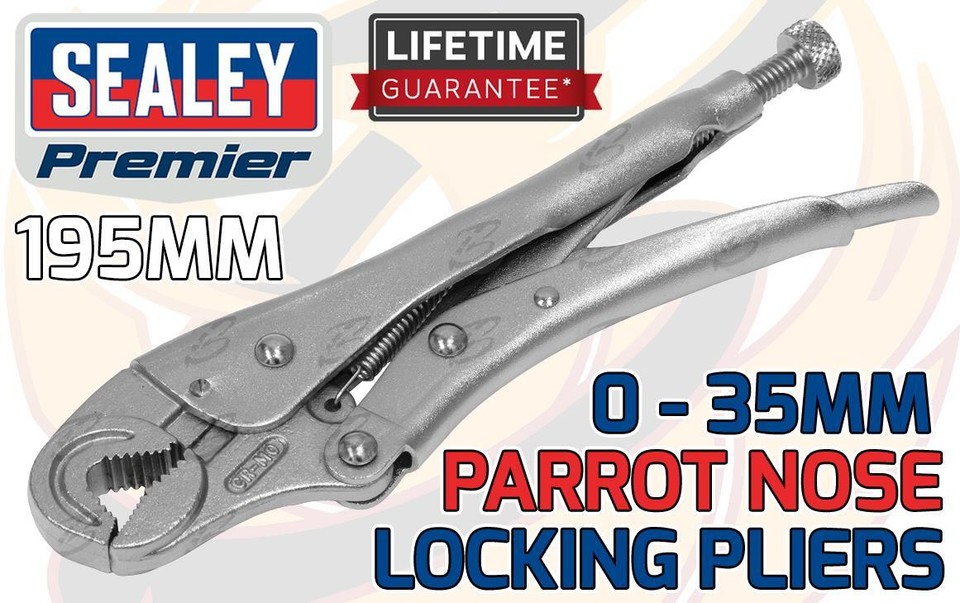 SEALEY Parrot Nose Locking Pliers Parrot Mole Grips Adjustable Wrench ...