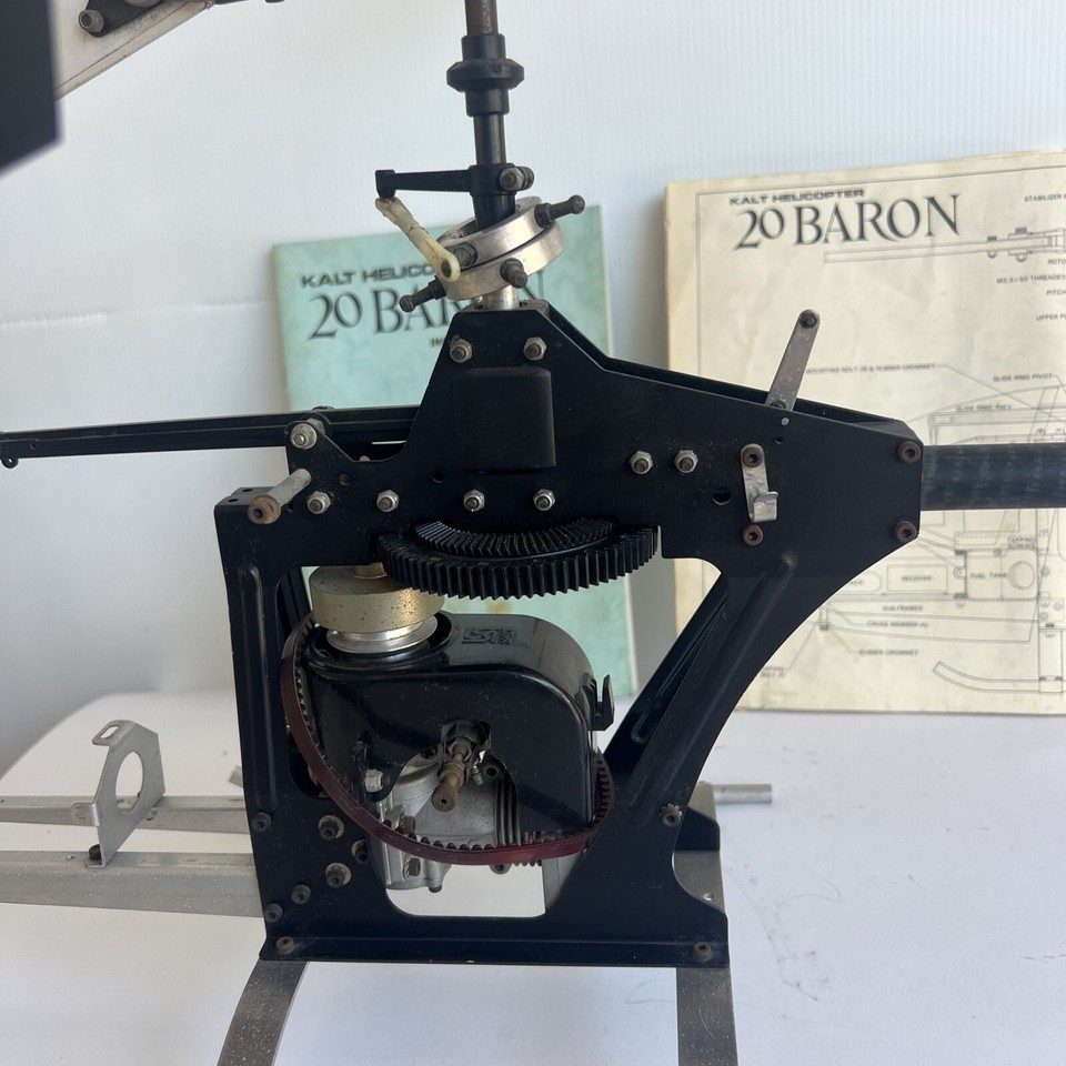 Kalt 20 Baron Helicopter Project FOR PARTS O.S. MAX Vintage Incomplete ...