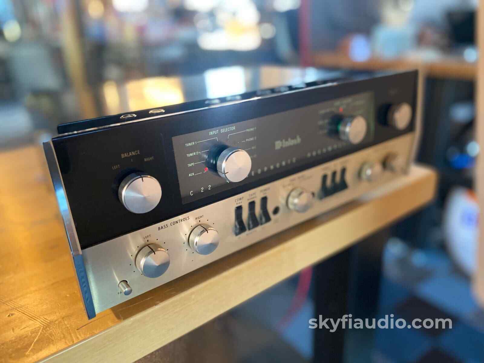 McIntosh C22 Vintage Tube Preamplifier, Restored and Highly Collectible ...