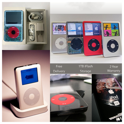 NEW Apple iPod Video/Classic 5.5 Gen Enhanced 256GB-1TB Flash Mod & Big ...