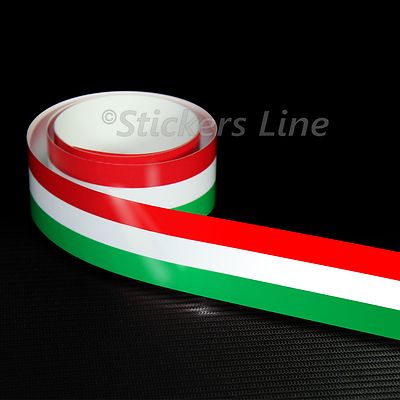 Adhesive tape TRICOLORE 120 cm X 7 Italian flag adhesive strip Italy ...