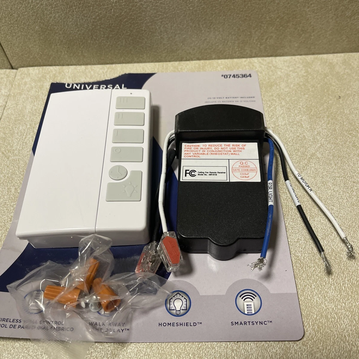 Harbor Breeze Ceiling Fan Remote Control Battery | Shelly Lighting