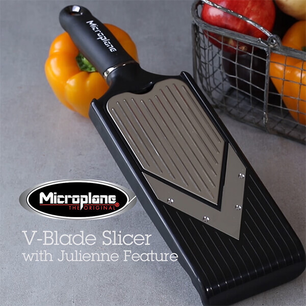 Microplane+Adjustable+V-blade+Slicer+With+Julienne+Feature for sale ...
