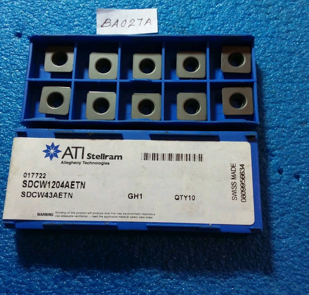 STELLRAM SDCW1204AETN SDCW43AETN GH1 CARBIDE INSERTS 10 PCS | eBay