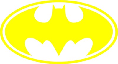 "2"" x 3.75"" Small Bat Signal Batman Logo Batmobile Decal Sticker Set ...