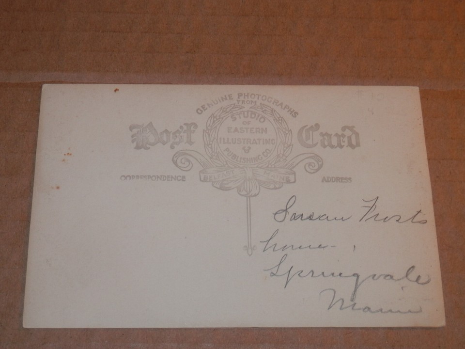 SPRINGVALE MAINE - 1910'S ERA REAL PHOTO POSTCARD - SOUTH MAIN STREET ...