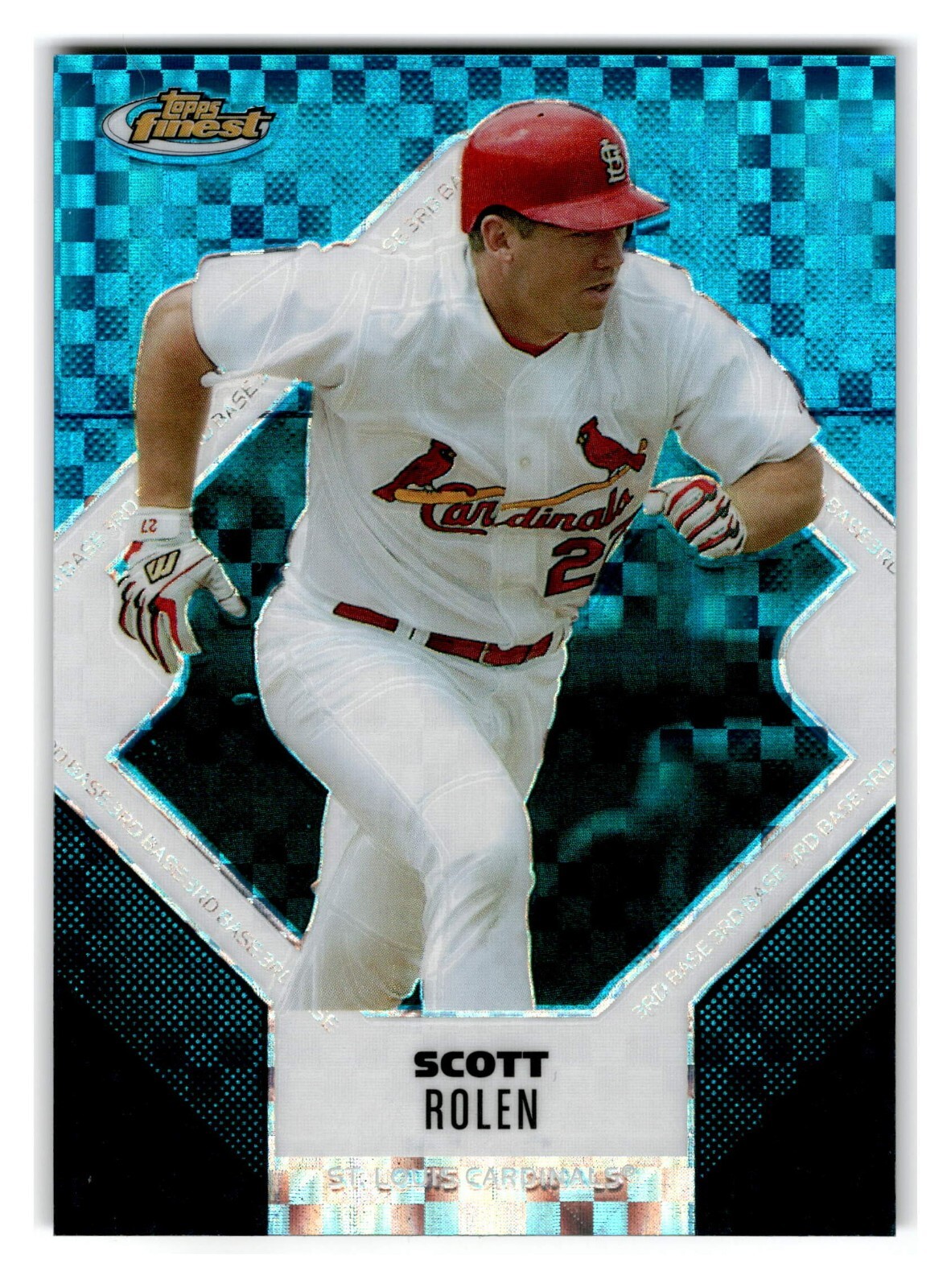 Scott Rolen 2006 Topps Finest Blue X-Fractor Parallel SSP /150 #123 ...