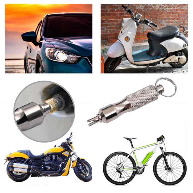 Stainless Steel Valves Wrench Removal Tool Keychain For Bike & Auto Enthusiasts | eBay Australia