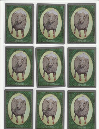 Magic the Gathering UNGLUED Token Lot of 32 Cards (12 Sheep and 20 ...