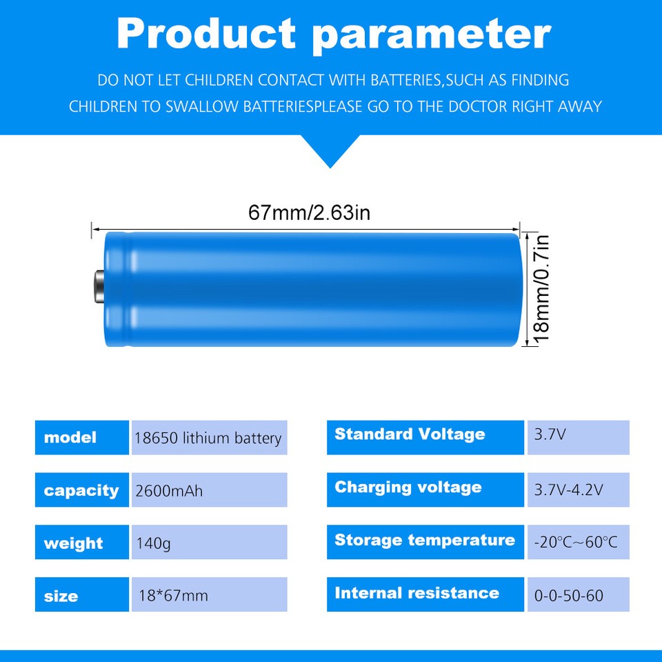 16Pcs 3000mAh 1.5V AA AAA Rechargeable Batteries Lithium Li-ion ...
