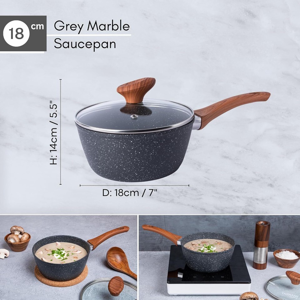 Marble Cookware Collection: Frying Pans, Woks, Sauté Pans, and ...