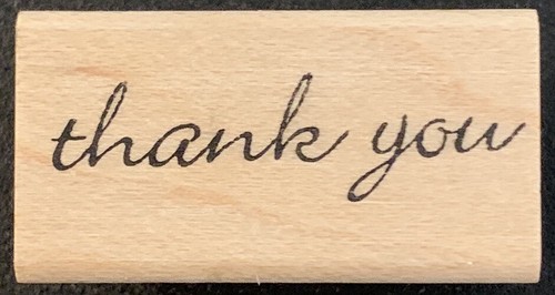 Memory Box Thank You Script Rubber Stamp | eBay