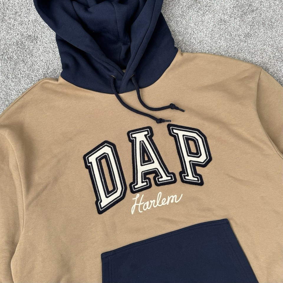 GAP x Dapper Dan Hoodie DAP Harlem Logo Limited Edition Brown Size M Sweatshirt | eBay
