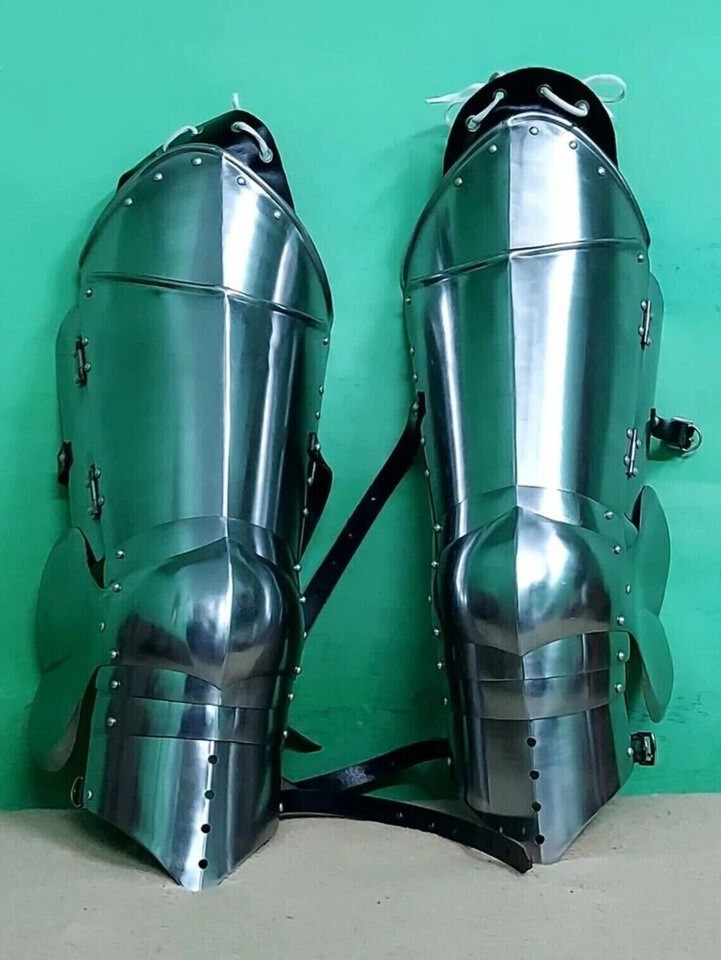 Medieval Knight Full Leg Armor Larp functional Armor Leg Armor Sca ...