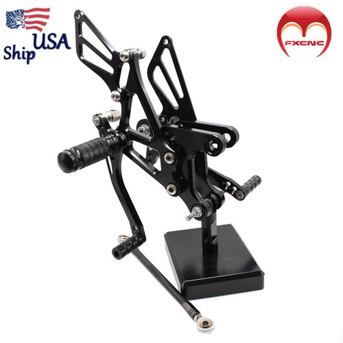 For Kawasaki ZX6R ZX636 2005-2008 US Rear Sets Rearset Foot Pegs ...