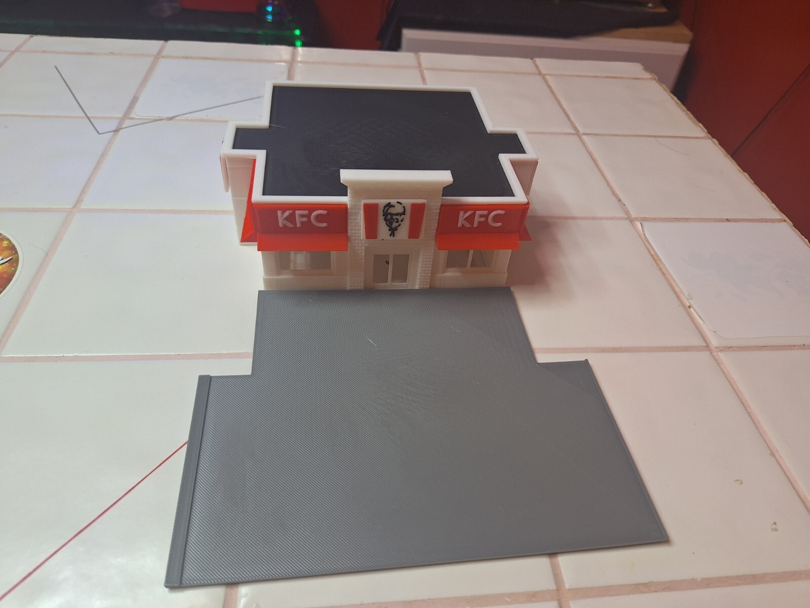 Ho Scale Kfc Style Building Ho Train Building Built | eBay