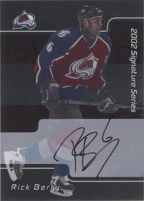 2001-02 In the Game Be A Player Signature Series - Rick Berry #231 ...