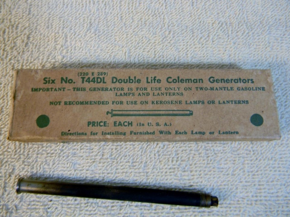 Lot of 5 Vintage Coleman T44DL Double Life Lantern Generators w/ Box 4 ...