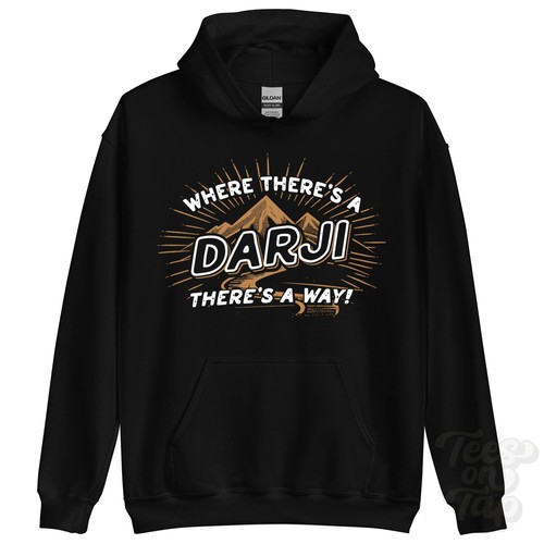 WHERE THERE'S A DARJI... HOODIE name surname funny family gift idea | eBay