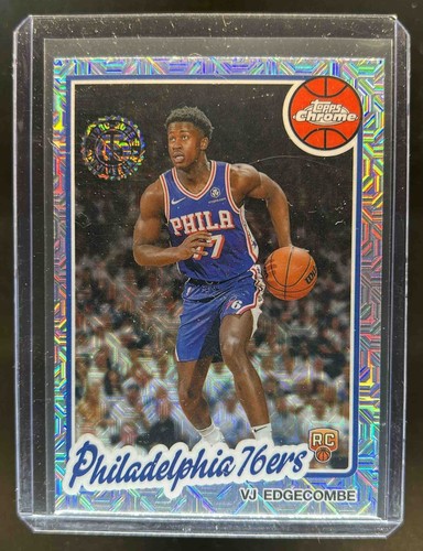 2025-26 Topps VJ Edgecombe 1980-81 Chrome RC Mojo Refractor Rookie #TC-CE 76ers | eBay