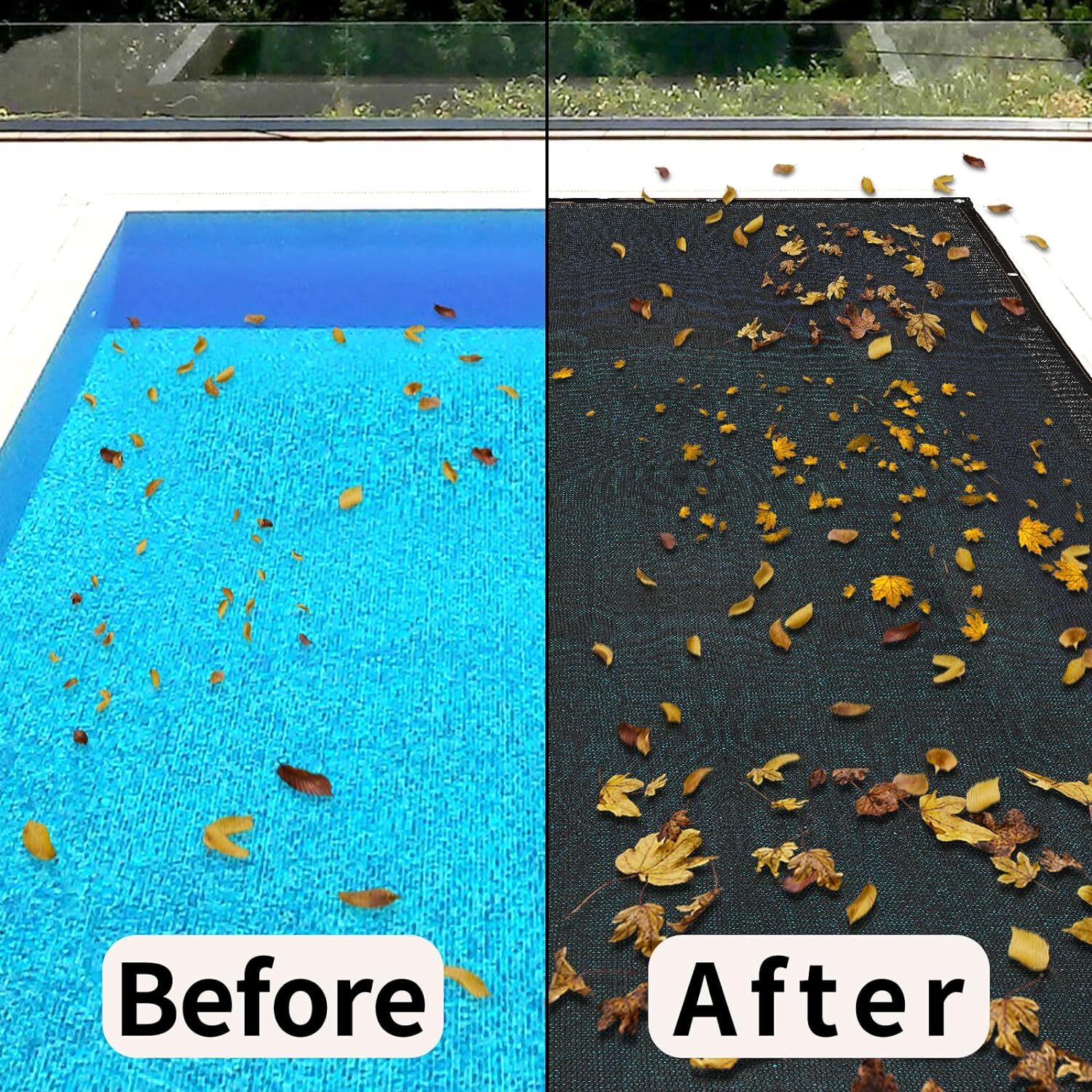 20x40ft Pool Leaf Net Cover Rectangle In-Ground Swimming Pool Leaf ...
