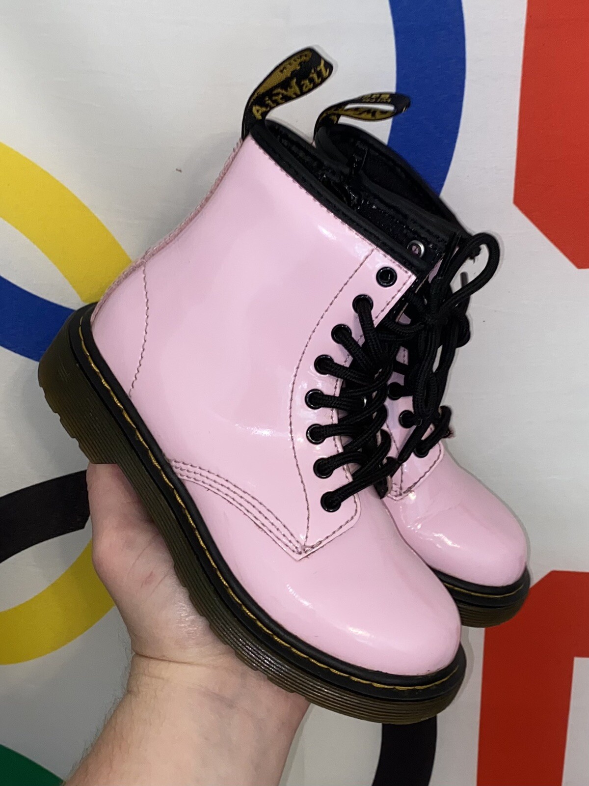 Pale Pink Girls Infant 1460 Combat Boot Boots Rack Room