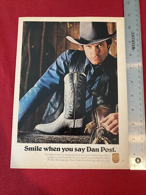 Dan Post Boots, Clarksville, TN 1980 Print Ad | eBay
