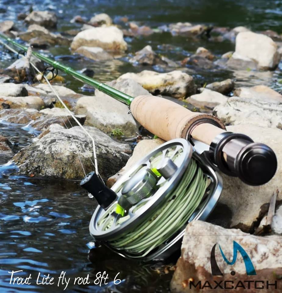 Maxcatch Trout Lite Fly Fishing Rod 3/4/5wt IM12 Carbon For the trout ...